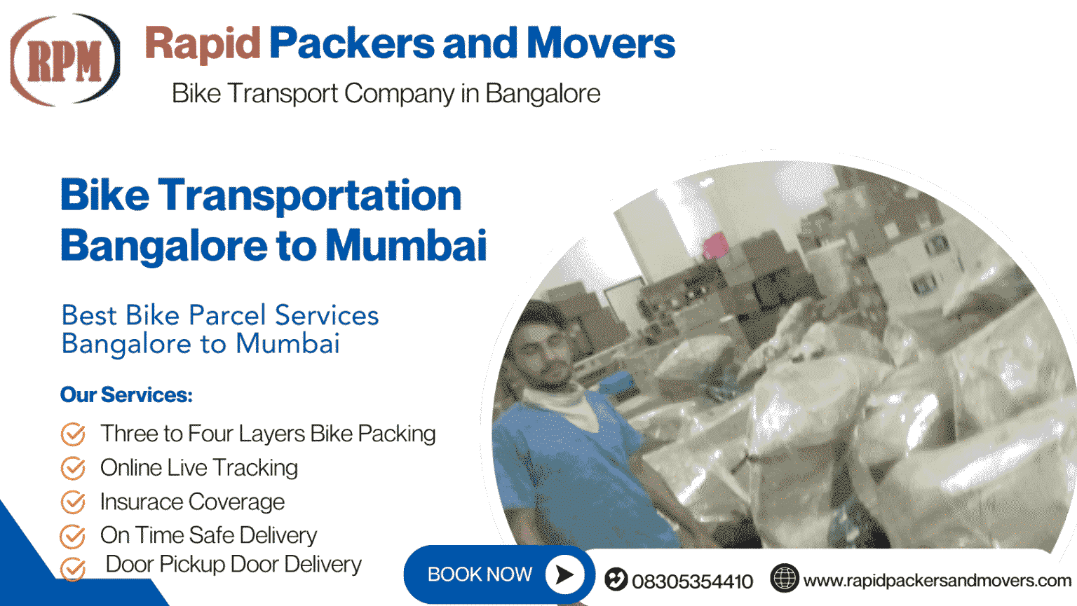Bike Transport From Bangalore to Mumbai - Best Bike Parcel